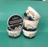 China Single Wall Double PE Coated Paper Ice Cream Cups 3oz to 32oz Yoghurt Containers for sale