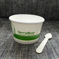 China Custom Printed Disposable Ice Cream Cups with Lid and Spoon 3oz to 32oz for sale