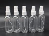 China Custom Logo PET Plastic Spray Bottle 30ml 100ml Hand Wash Disinfectant Bottle for sale