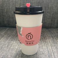 China Custom Printed Hot Drink Paper Cup Sleeve Jacket for Coffee 8oz 12oz 16oz Kraft Corrugated for sale