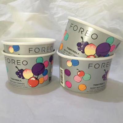 China Eco Friendly Disposable Paper Ice Cream Cups 3oz to 32oz with Spoon Custom Logo for sale