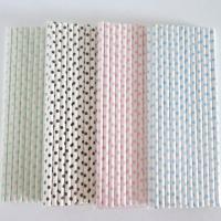 China Custom Colorful Plastic And Paper Straws Disposable Drink Biodegradable for sale