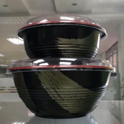 China Round Sushi Disposable Food Container with Lid 22x18x4cm Recyclable PP Plastic for sale