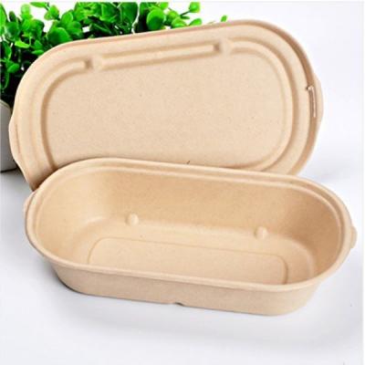 China Compostable Corn Starch Lunch Box Biodegradable Disposable Food Container 750ml for sale