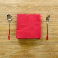 China Double Layer Virgin Wood Pulp Cocktail Napkin 230mm x 230mm 2 Ply Restaurant Napkin Tissue for sale