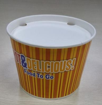 China Custom Logo Paper Chicken Bucket Take Out Containers 64 oz 85 oz Disposable Lunch Boxes for sale