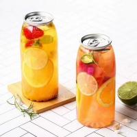 China Customized PET Plastic Beverage Bottles 300ml 500ml 700ml for Cold Milk Juice for sale