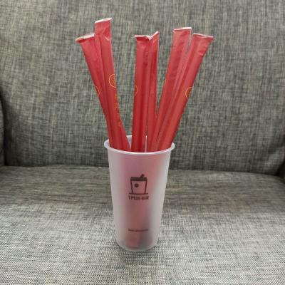 China Eco Friendly PLA Biodegradable Paper Drinking Straws 250pcs per Bag Custom Size for sale