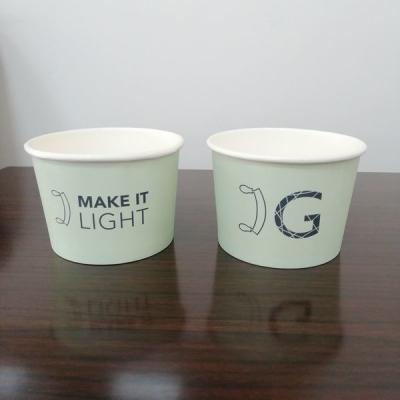 China Custom Printed Paper Ice Cream Cups 4oz to 16oz with Lids 10000 Quantity for sale