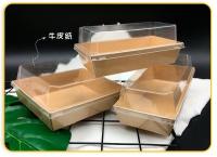 China Biodegradable Disposable Kraft Paper Takeaway Box 120x65x45mm Food Grade Container for sale