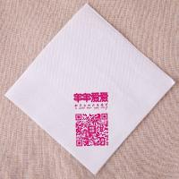 China 25x25cm Custom Printed 100% Bamboo Fiber Table Napkins 1-2 Ply Tissue for sale