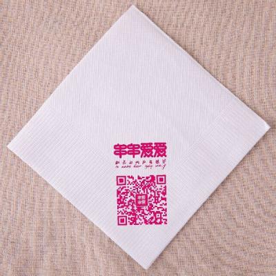 China 25x25cm Custom Printed 100% Bamboo Fiber Table Napkins 1-2 Ply Tissue for sale