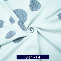 China Customized 220g Blue White Knitted Mattress Fabric Smooth Feeling for sale