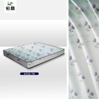 China TUV mattress protector 70gsm Brushed Polyester Fabric Purple Pattern Design for sale