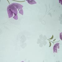 China TUV mattress protector 70gsm Brushed Polyester Fabric Purple Pattern Design for sale