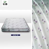 China TUV mattress protector 70gsm Brushed Polyester Fabric Purple Pattern Design for sale