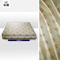 China Waterproof 215cm Beige Polyester Printed Mattress Cover Fabric 70g for sale