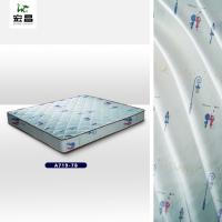 China Universal 70g Polyester Tricot Fabric Mattress Cloth Material White Color Printed for sale