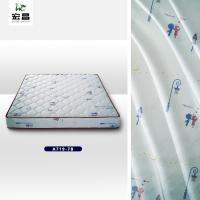 China Universal 70g Polyester Tricot Fabric Mattress Cloth Material White Color Printed for sale