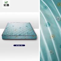 China 70g Sky Blue Color Printing Polyester Mattress Fabric Heat Resistance for sale