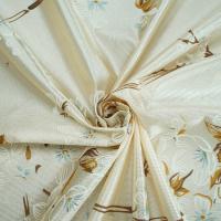 China Comfortable Beige Dustproof 100 Percent Polyester Fabric 65g-100g for sale
