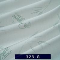 China 2.15m Green Mattress Ticking Fabric By The Yard Customized Pattern for sale