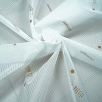 China TUV White 100% Polyester Jacquard Mattress Fabric 70gsm Easy Washing for sale