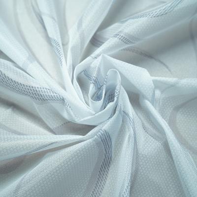 China 65-90gsm 220cm White Striped Jacquard Fabric Polyester Mattress Protector for sale