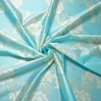 China Premium Sky Blue 220cm knitted jacquard fabric for mattress  wear resistance for sale