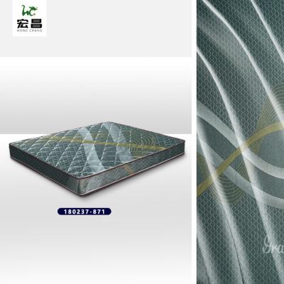 China Black Picture Design 220cm Mattress Ticking Fabric Shrink Resistant for sale