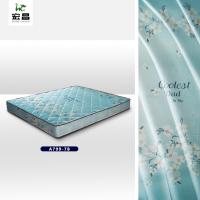 China Blue Printable 65g-100g Polyester Jacquard Mattress Fabric Shrink Resistant for sale