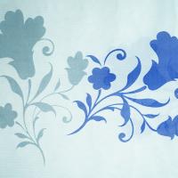 China RoHS Blue Print Soft Home Textile Jacquard Mattress Fabric 210cm-225cm for sale