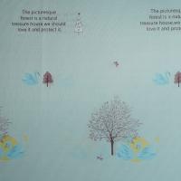 China Fashionable Printed 83 inch Polyester Mattress Fabric Intertek Eco Certification for sale