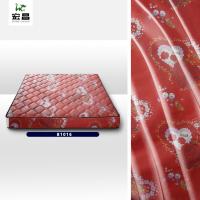 China Excellent Elasticity Red 43D Festive Mattress Quilt Fabric 65gsm-100gsm for sale