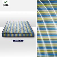China Colorful Striped 90gsm mattress covering fabric Polyester Textile Material for sale