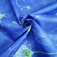 China Breathable 70g-90g 43D  Mattress Cover Fabric Dark Blue Polyester Fabric for sale