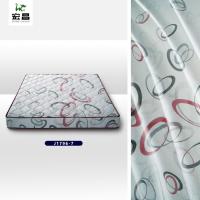 China Fashionable White Printed 70gsm Mattress Covering Fabric Good Ventilation for sale