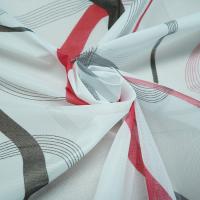China Fashionable White Printed 70gsm Mattress Covering Fabric Good Ventilation for sale