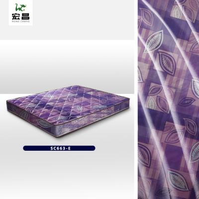 China Fashion Purple 2.25m Mattress Cover Cloth Polyester Quilt Fabric 65gsm for sale