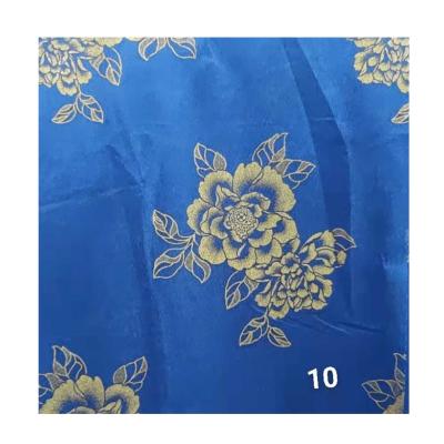 China 100% Polyester 70g-100g Printed Mattress Fabric Gold Powder Design for sale