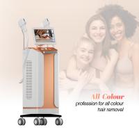 China Triple Wavelength Laser Hair Removal With Skin Type Recognition And Cooling Fans for sale