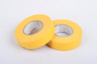 China Crepe Paper Material Yellow Masking Tape For Powder Spraying for sale