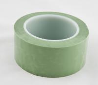 China Silicone adhesive duct green PET film splicing tape for release paper bonding for sale