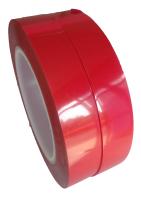 China 75um Thickness 55M Film Splicing Tape Red  Base Material For Label Printing for sale