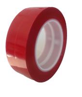 China 75um Thickness 55M Film Splicing Tape Red  Base Material For Label Printing for sale