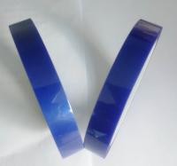 China Economy grade PET Silicone Tape Single Adhesive Side , Blue Adhesive Tape For Spray Masking for sale