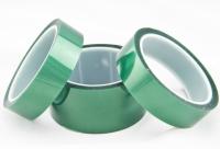 China Dark Green Stable PET Silicone Tape For PCB Plating Protective Coating for sale