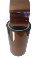 China Silicone Adhesion Polyimide Kapton Tape , Brown Color Pi Adhesive Tape for sale