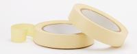 China Yellow Paint Masking Tape For Exterior Wall Crepe Paper Base Material for sale