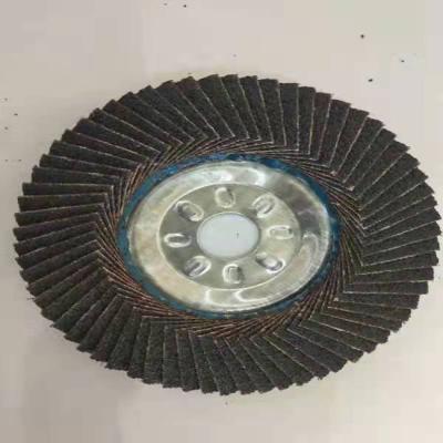 China Zirconia Alumina 120 Grit Flap Wheel Sanding Stainless Steel 4.5 Inch Flap Disc for sale